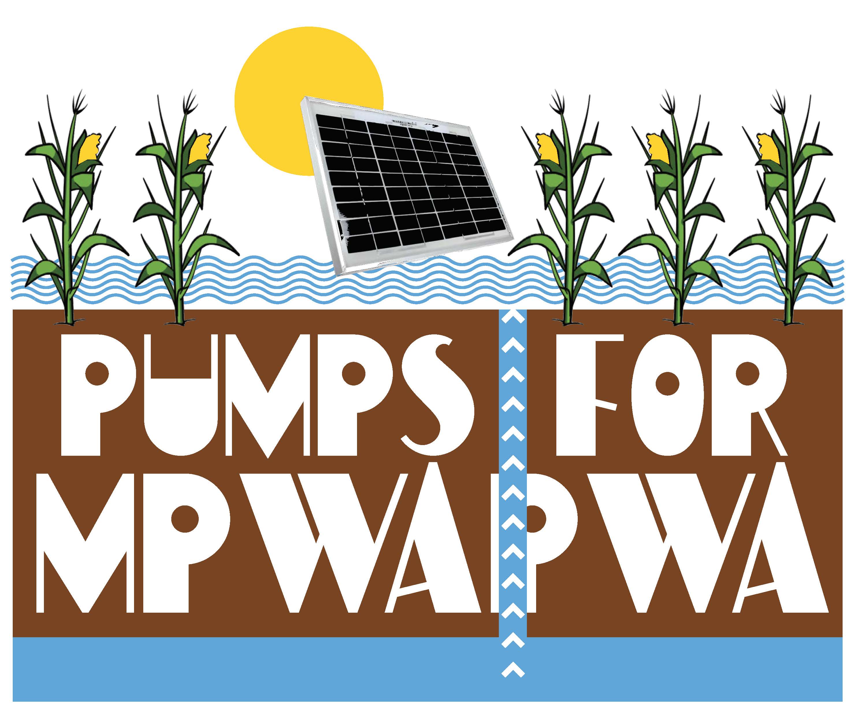 Draft ‘Pumps for Mpwapwa’ logo | St Mary's Church, Redbourn